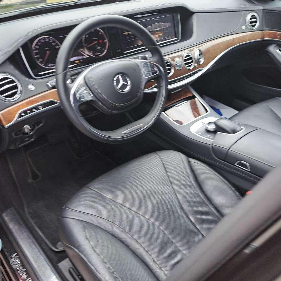 Brown Mercedes-Benz S 350 2015 in Kaunas, with an engine capacity of 2.99 L and mileage of 274 thousand km for 16500 €, photo 14 on AUTOMOTO.COM.LV