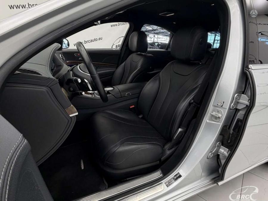 Grey Mercedes-Benz S 350 2014 in Vilnius, with an engine capacity of 2.99 L and mileage of 216 thousand km for 22500 €, photo 24 on AUTOMOTO.COM.LV