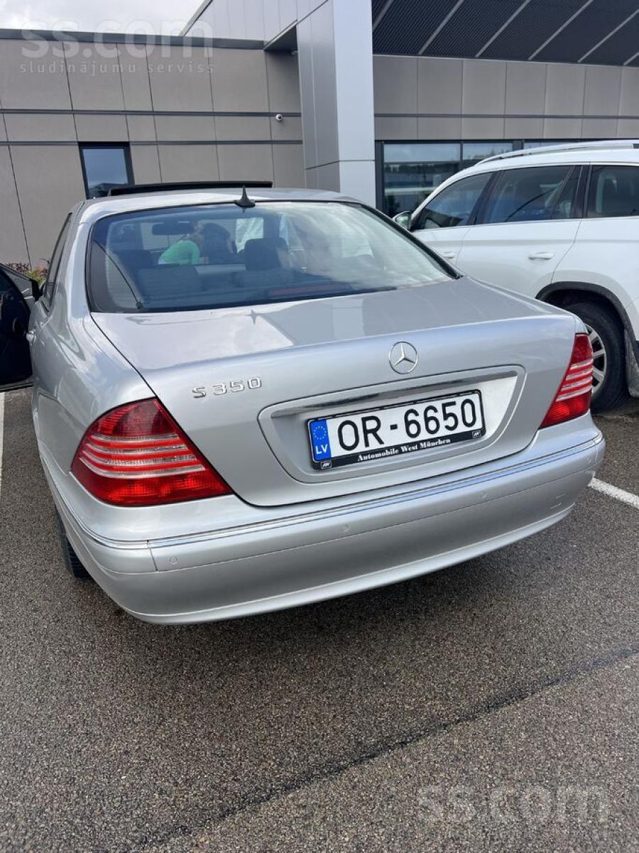 Pelēks Mercedes-Benz S 350 2002 Jelgava, ar dzinēja tilpumu 3.70 L un nobraukumu 200 tūkst. km par 6500 €, foto 35 vietnē AUTOMOTO.COM.LV