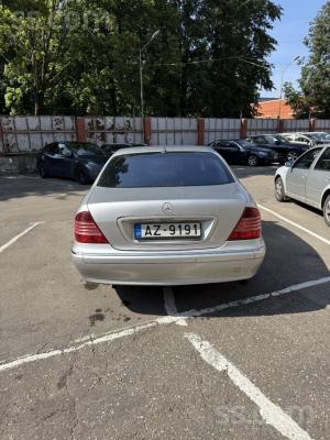 Grey Mercedes-Benz S 350 2003 in Riga, with an engine capacity of 3.70 L and mileage of 230 thousand km for 2100 €, photo 4 on AUTOMOTO.COM.LV