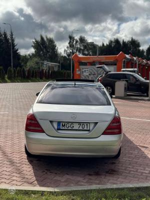Grey Mercedes-Benz S 350 2007 in Vilnius, with an engine capacity of 3.50 L and mileage of 312 thousand km for 2990 €, photo 6 on AUTOMOTO.COM.LV