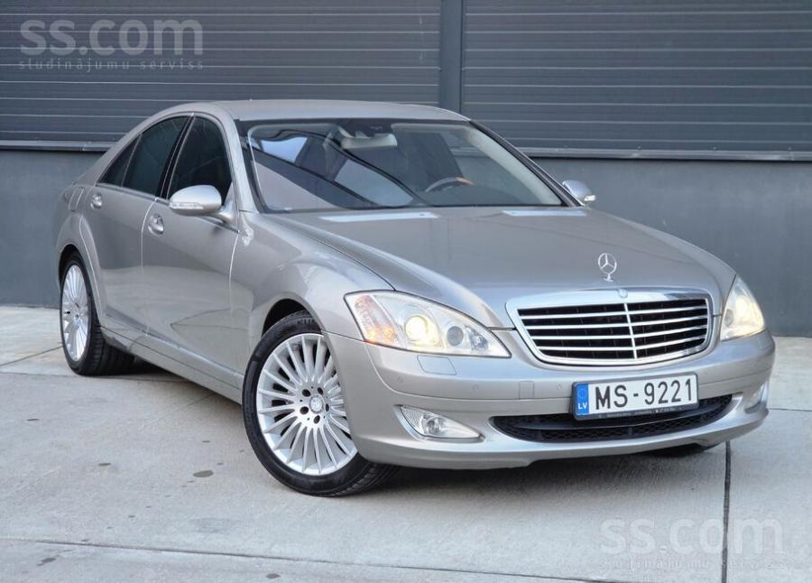 Pelēks Mercedes-Benz S 350 2007 Rīga, ar dzinēja tilpumu 3.50 L un nobraukumu 202 tūkst. km par 8600 €, foto 1 vietnē AUTOMOTO.COM.LV