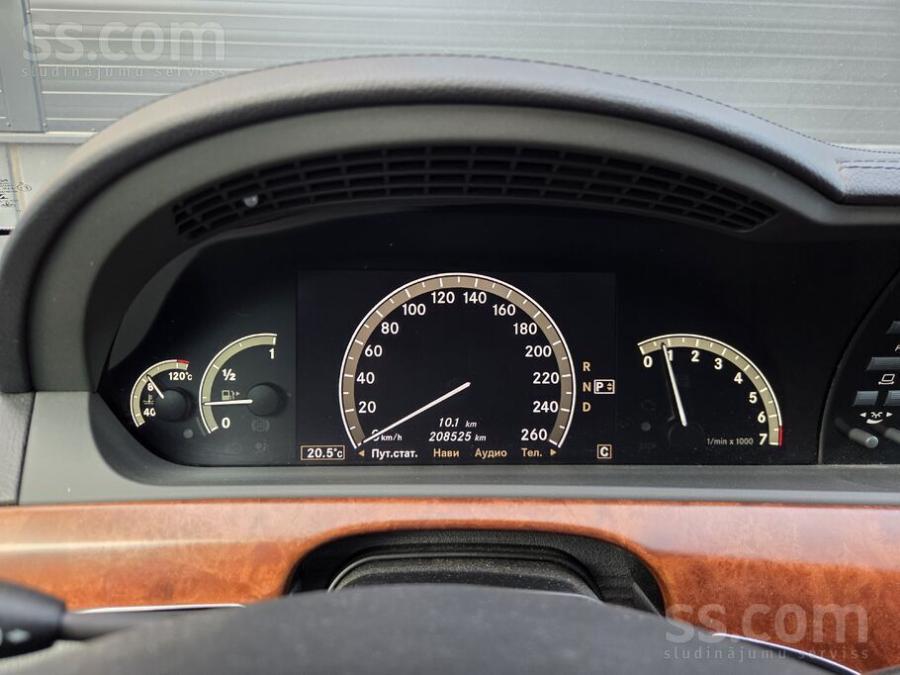Pelēks Mercedes-Benz S 350 2007 Rīga, ar dzinēja tilpumu 3.50 L un nobraukumu 202 tūkst. km par 8600 €, foto 20 vietnē AUTOMOTO.COM.LV