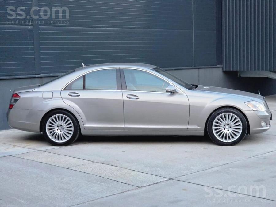 Grey Mercedes-Benz S 350 2007 in Riga, with an engine capacity of 3.50 L and mileage of 201 thousand km for 8600 €, photo 10 on AUTOMOTO.COM.LV
