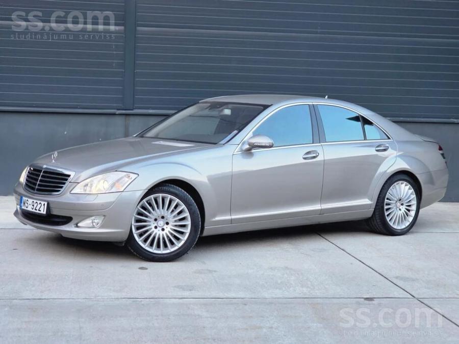 Grey Mercedes-Benz S 350 2007 in Riga, with an engine capacity of 3.50 L and mileage of 201 thousand km for 8600 €, photo 13 on AUTOMOTO.COM.LV