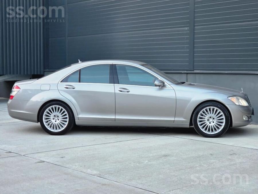 Grey Mercedes-Benz S 350 2007 in Riga, with an engine capacity of 3.50 L and mileage of 201 thousand km for 8600 €, photo 14 on AUTOMOTO.COM.LV