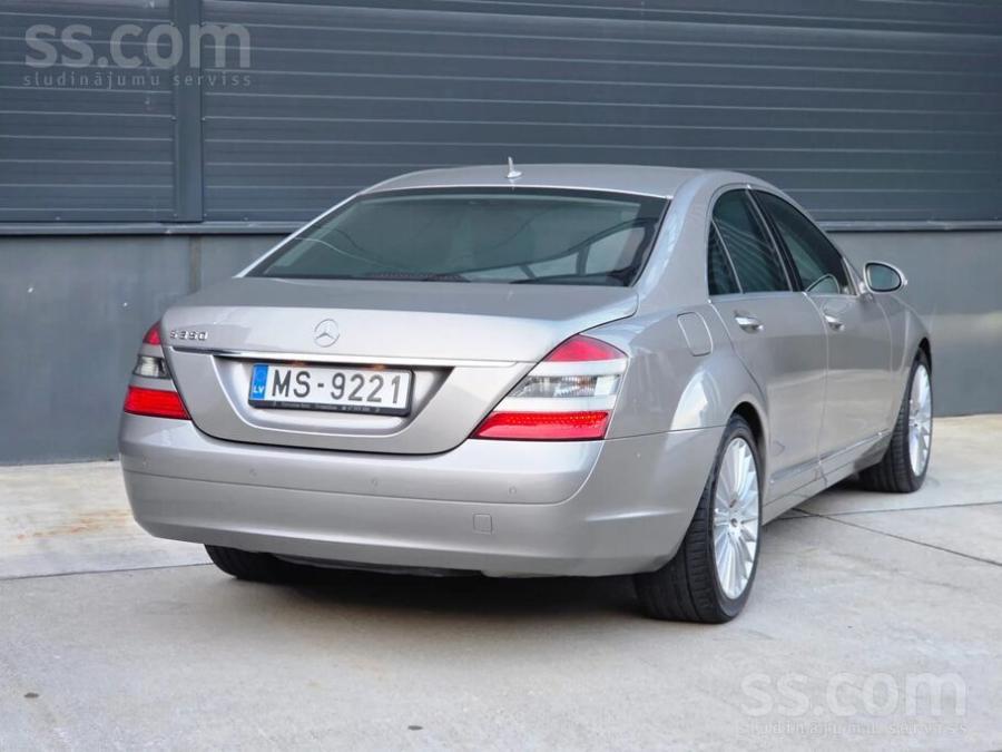 Grey Mercedes-Benz S 350 2007 in Riga, with an engine capacity of 3.50 L and mileage of 201 thousand km for 8600 €, photo 16 on AUTOMOTO.COM.LV