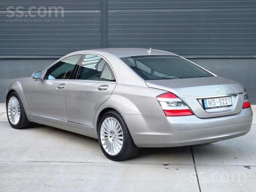 Grey Mercedes-Benz S 350 2007 in Riga, with an engine capacity of 3.50 L and mileage of 201 thousand km for 8600 €, photo 21 on AUTOMOTO.COM.LV