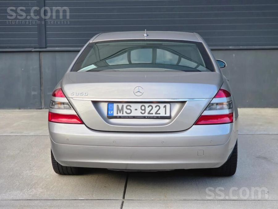 Grey Mercedes-Benz S 350 2007 in Riga, with an engine capacity of 3.50 L and mileage of 201 thousand km for 8600 €, photo 34 on AUTOMOTO.COM.LV