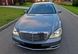 Grey Mercedes-Benz S 350 2010 in Klaipeda, with an engine capacity of 2.99 L and mileage of 240 thousand km for 9300 €, photo 6 on AUTOMOTO.COM.LV