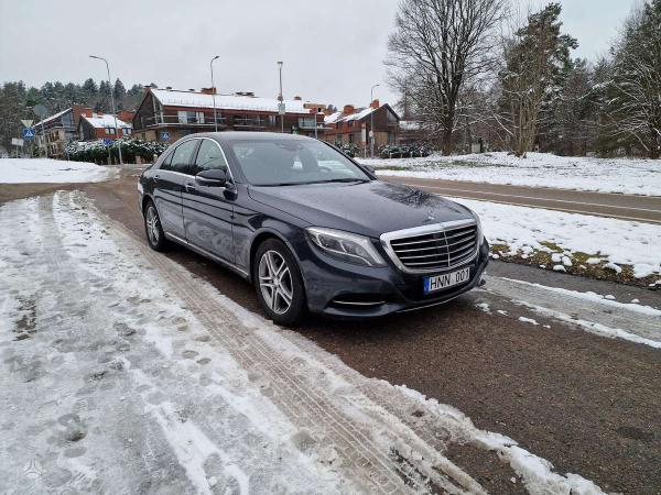 Grey Mercedes-Benz S 350 2014 in Vilnius, with an engine capacity of 2.99 L and mileage of 345 thousand km for 17650 €, photo 3 on AUTOMOTO.COM.LV
