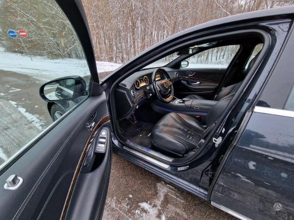 Grey Mercedes-Benz S 350 2014 in Vilnius, with an engine capacity of 2.99 L and mileage of 345 thousand km for 17650 €, photo 9 on AUTOMOTO.COM.LV