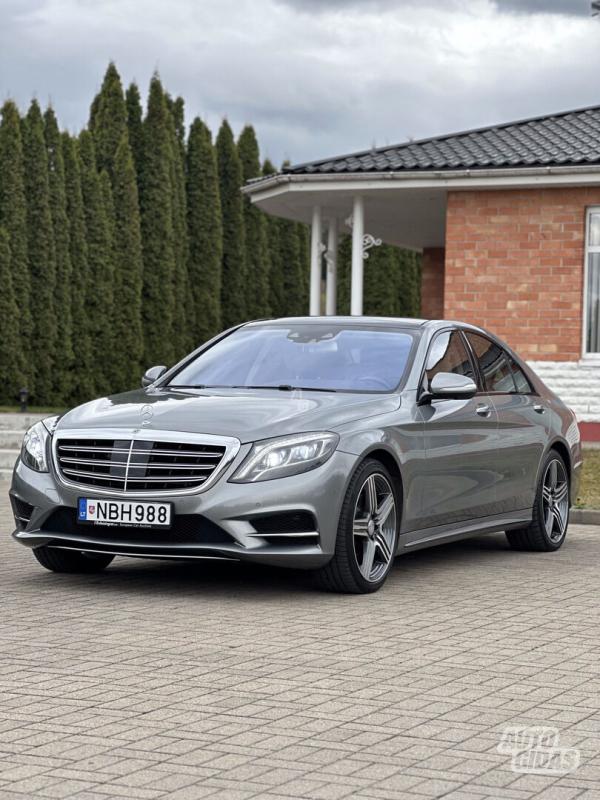Grey Mercedes-Benz S 350 2014 in Vilnius, with an engine capacity of 3.00 L and mileage of 195 thousand km for 22900 €, photo 6 on AUTOMOTO.COM.LV
