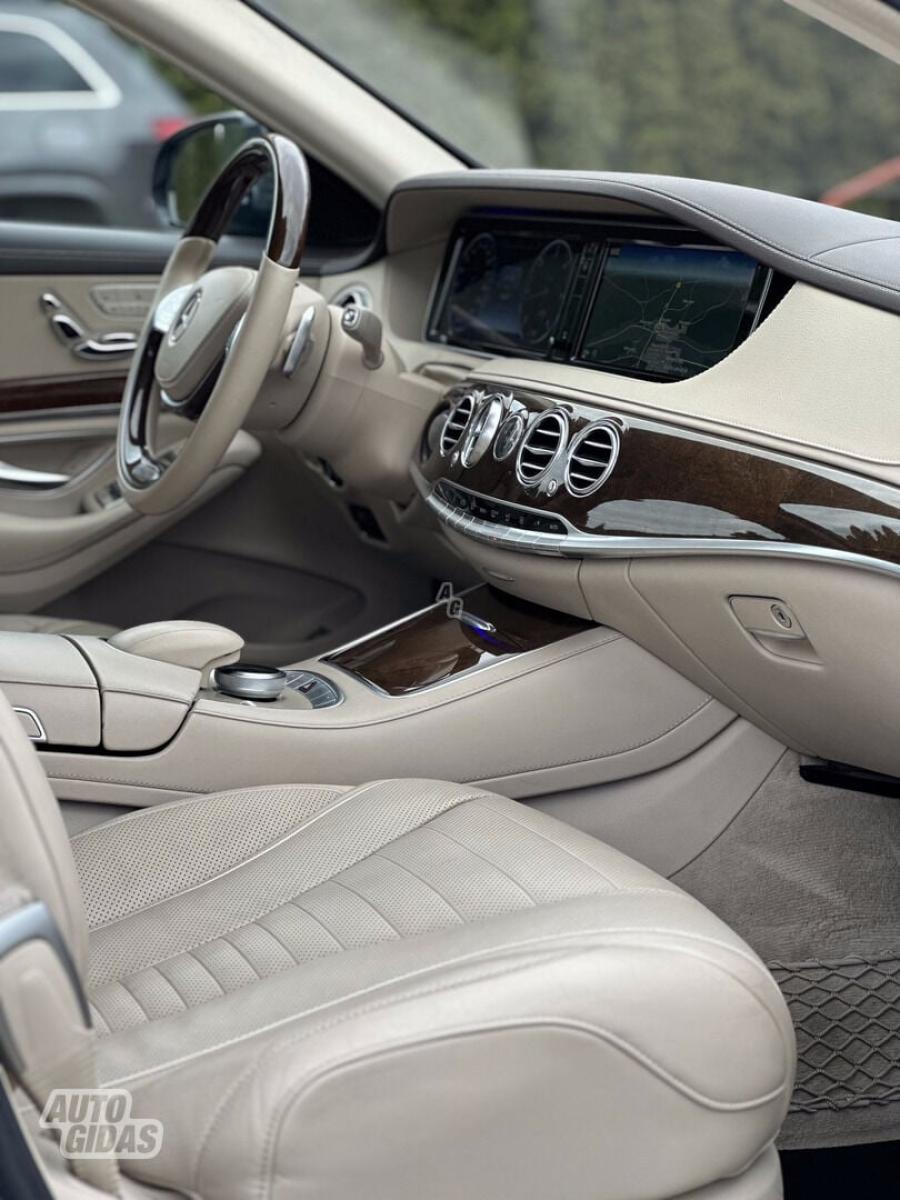 Pelēks Mercedes-Benz S 350 2014 Viļņa, ar dzinēja tilpumu 3.00 L un nobraukumu 195 tūkst. km par 22900 €, foto 27 vietnē AUTOMOTO.COM.LV
