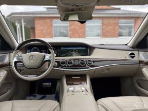 Pelēks Mercedes-Benz S 350 2014 Viļņa, ar dzinēja tilpumu 3.00 L un nobraukumu 195 tūkst. km par 22900 €, foto 36 vietnē AUTOMOTO.COM.LV