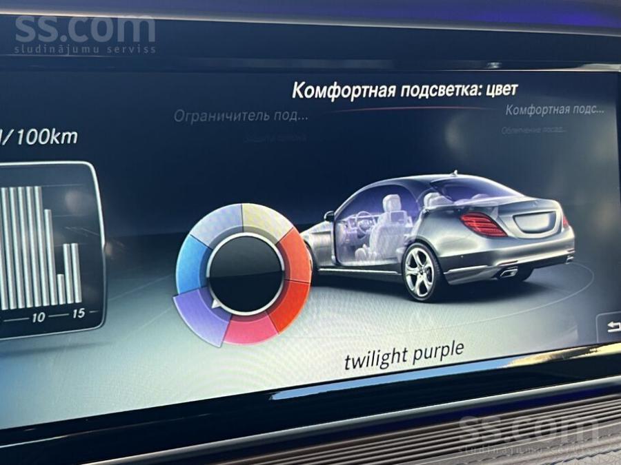 Pelēks Mercedes-Benz S 350 2014 Rīga, ar dzinēja tilpumu 3.00 L un nobraukumu 156 tūkst. km par 29000 €, foto 16 vietnē AUTOMOTO.COM.LV