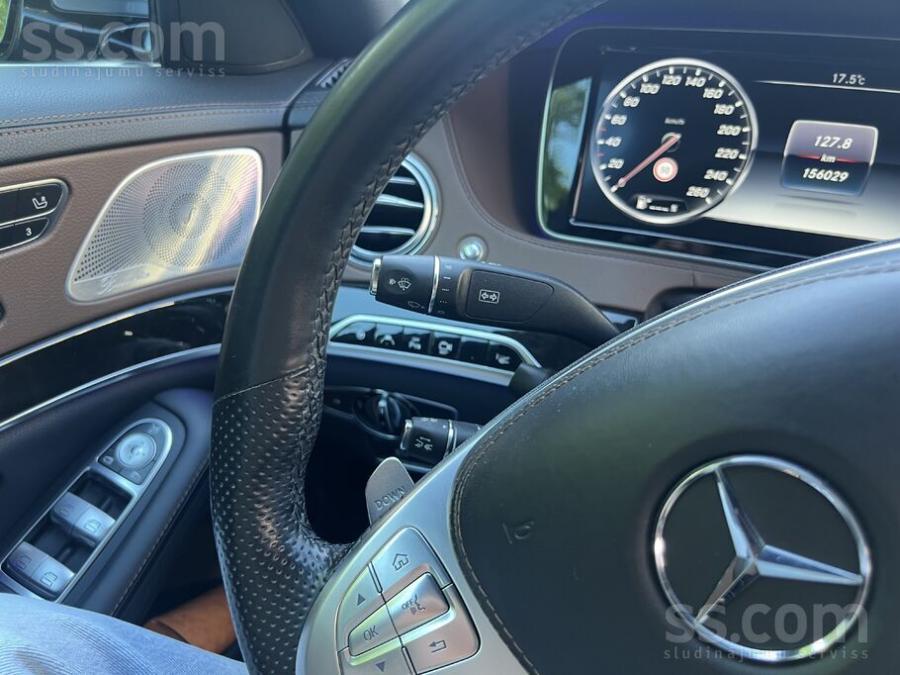 Pelēks Mercedes-Benz S 350 2014 Rīga, ar dzinēja tilpumu 3.00 L un nobraukumu 156 tūkst. km par 29000 €, foto 20 vietnē AUTOMOTO.COM.LV