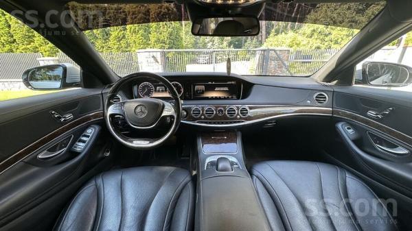Grey Mercedes-Benz S 350 2014 in Jurmala, with an engine capacity of 3.00 L and mileage of 284 thousand km for 19500 €, photo 5 on AUTOMOTO.COM.LV