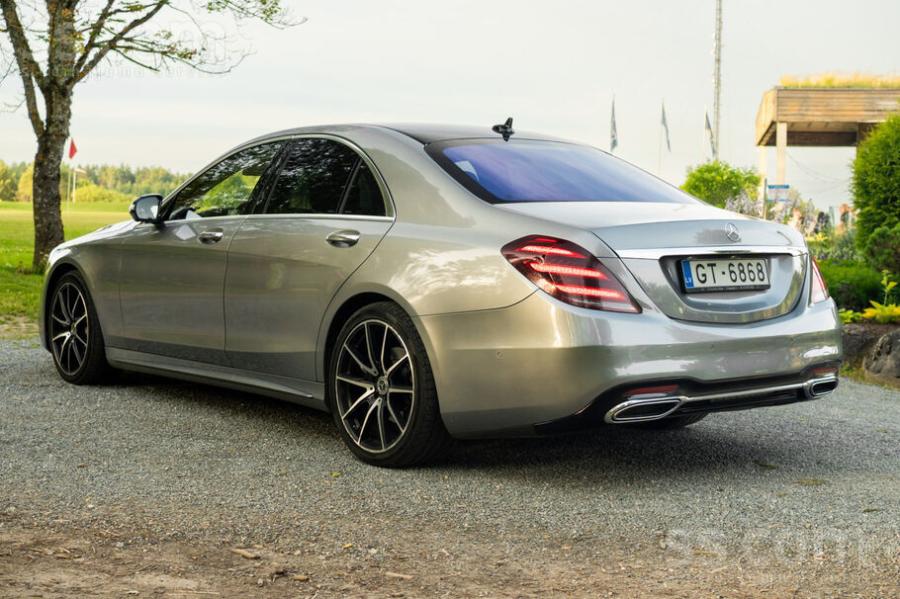 Grey Mercedes-Benz S 350 2014 in Riga, with an engine capacity of 3.00 L and mileage of 285 thousand km for 25900 €, photo 5 on AUTOMOTO.COM.LV