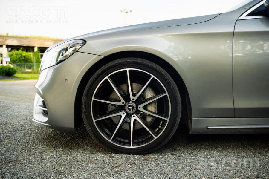 Grey Mercedes-Benz S 350 2014 in Riga, with an engine capacity of 3.00 L and mileage of 285 thousand km for 25900 €, photo 9 on AUTOMOTO.COM.LV