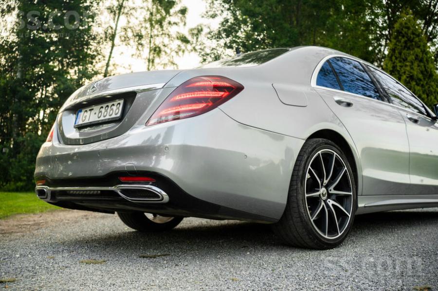 Grey Mercedes-Benz S 350 2014 in Riga, with an engine capacity of 3.00 L and mileage of 285 thousand km for 25900 €, photo 10 on AUTOMOTO.COM.LV