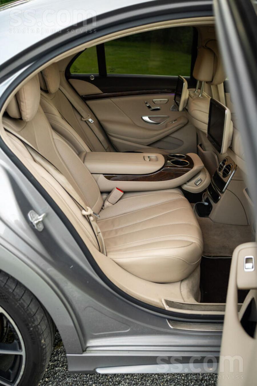 Grey Mercedes-Benz S 350 2014 in Riga, with an engine capacity of 3.00 L and mileage of 285 thousand km for 25900 €, photo 11 on AUTOMOTO.COM.LV