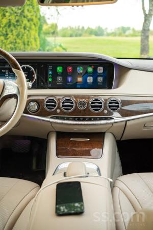 Grey Mercedes-Benz S 350 2014 in Riga, with an engine capacity of 3.00 L and mileage of 285 thousand km for 25900 €, photo 13 on AUTOMOTO.COM.LV