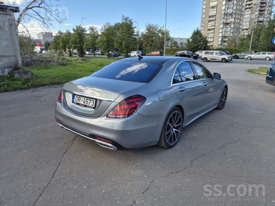 Grey Mercedes-Benz S 350 2014 in Riga, with an engine capacity of 3.00 L and mileage of 276 thousand km for 22990 €, photo 7 on AUTOMOTO.COM.LV