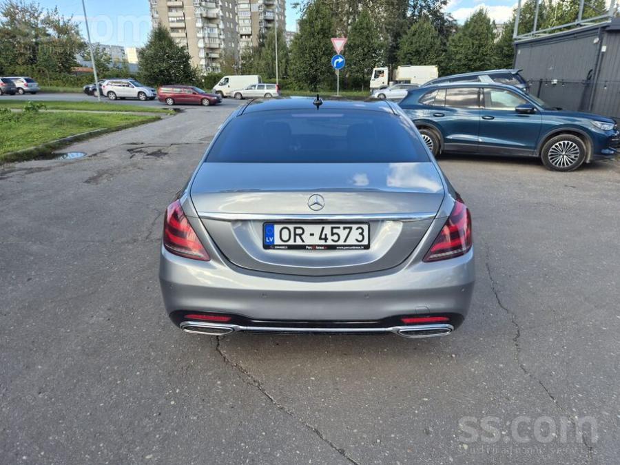 Grey Mercedes-Benz S 350 2014 in Riga, with an engine capacity of 3.00 L and mileage of 276 thousand km for 22990 €, photo 8 on AUTOMOTO.COM.LV