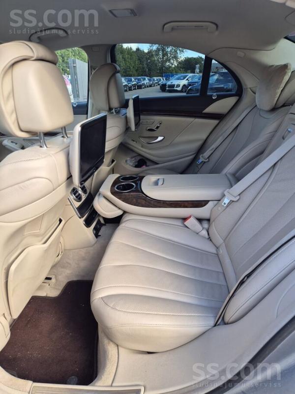 Pelēks Mercedes-Benz S 350 2014 Rīga, ar dzinēja tilpumu 3.00 L un nobraukumu 276 tūkst. km par 22990 €, foto 11 vietnē AUTOMOTO.COM.LV