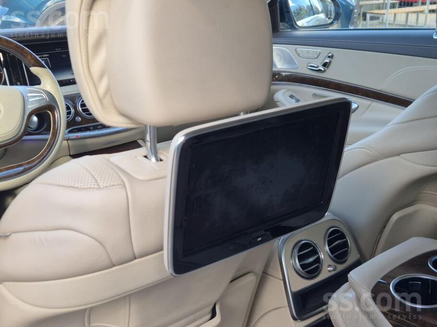 Grey Mercedes-Benz S 350 2014 in Riga, with an engine capacity of 3.00 L and mileage of 276 thousand km for 22990 €, photo 12 on AUTOMOTO.COM.LV
