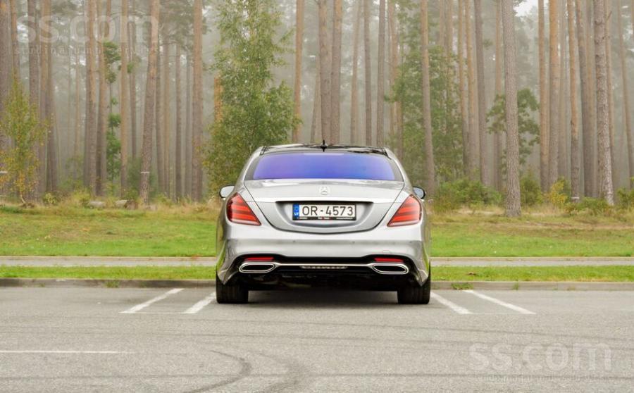 Grey Mercedes-Benz S 350 2014 in Riga, with an engine capacity of 3.00 L and mileage of 276 thousand km for 22990 €, photo 10 on AUTOMOTO.COM.LV