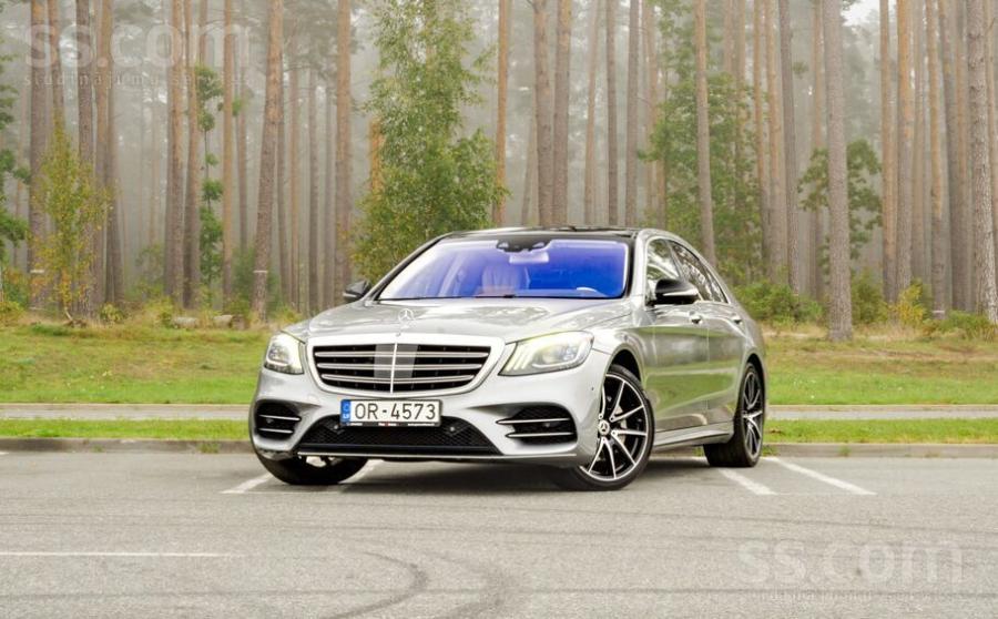 Grey Mercedes-Benz S 350 2014 in Riga, with an engine capacity of 3.00 L and mileage of 276 thousand km for 22990 €, photo 1 on AUTOMOTO.COM.LV