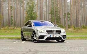 Grey Mercedes-Benz S 350 2014 in Riga, with an engine capacity of 3.00 L and mileage of 276 thousand km for 22990 €, photo 3 on AUTOMOTO.COM.LV