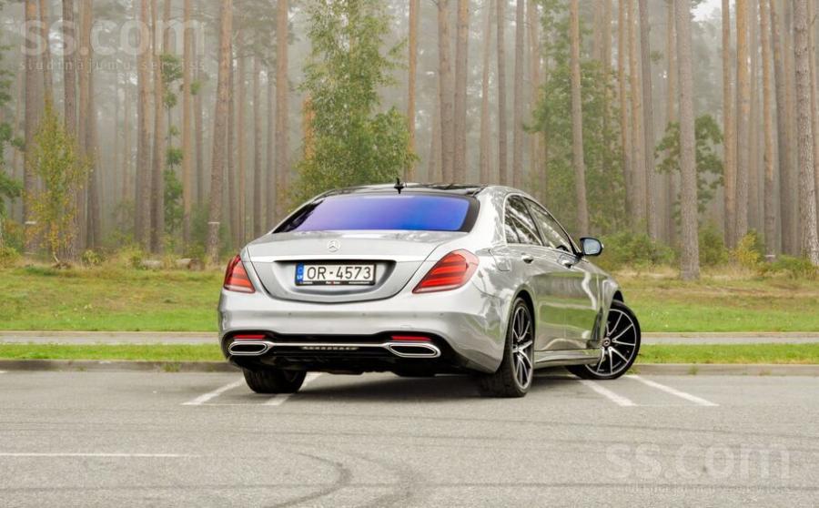 Grey Mercedes-Benz S 350 2014 in Riga, with an engine capacity of 3.00 L and mileage of 276 thousand km for 22990 €, photo 9 on AUTOMOTO.COM.LV