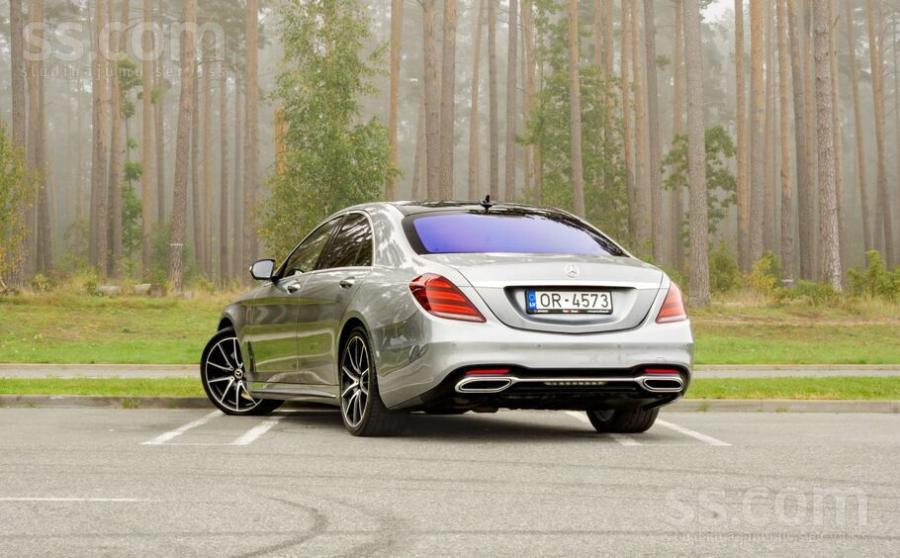 Grey Mercedes-Benz S 350 2014 in Riga, with an engine capacity of 3.00 L and mileage of 276 thousand km for 22990 €, photo 13 on AUTOMOTO.COM.LV