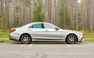 Grey Mercedes-Benz S 350 2014 in Riga, with an engine capacity of 3.00 L and mileage of 276 thousand km for 22990 €, photo 15 on AUTOMOTO.COM.LV