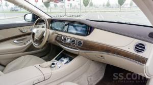 Grey Mercedes-Benz S 350 2014 in Riga, with an engine capacity of 3.00 L and mileage of 276 thousand km for 22990 €, photo 19 on AUTOMOTO.COM.LV