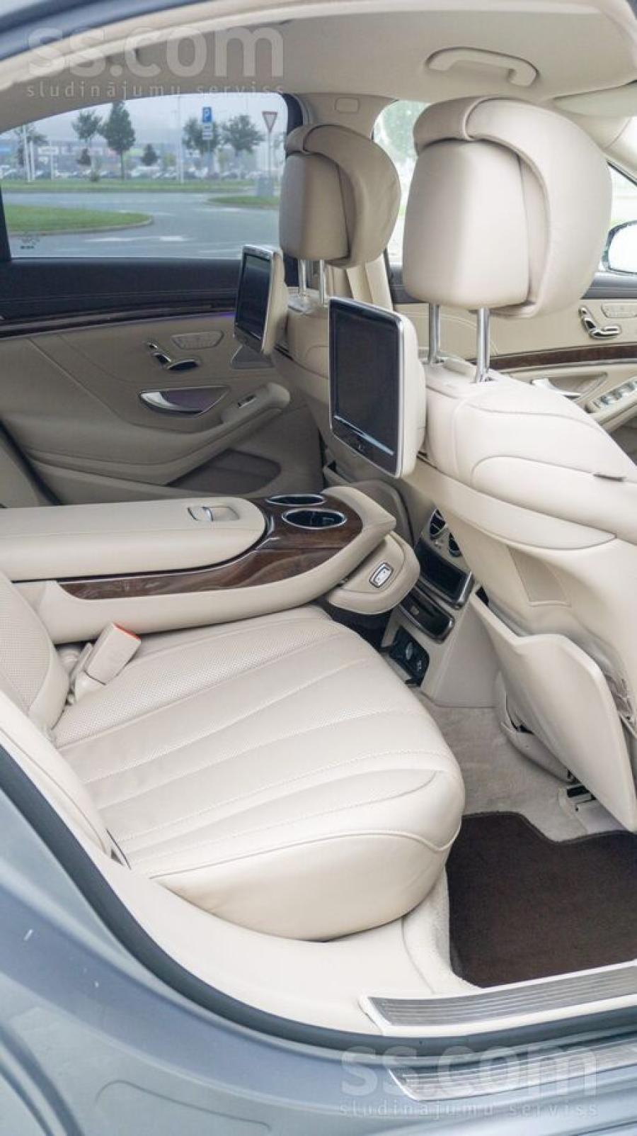 Grey Mercedes-Benz S 350 2014 in Riga, with an engine capacity of 3.00 L and mileage of 276 thousand km for 22990 €, photo 52 on AUTOMOTO.COM.LV