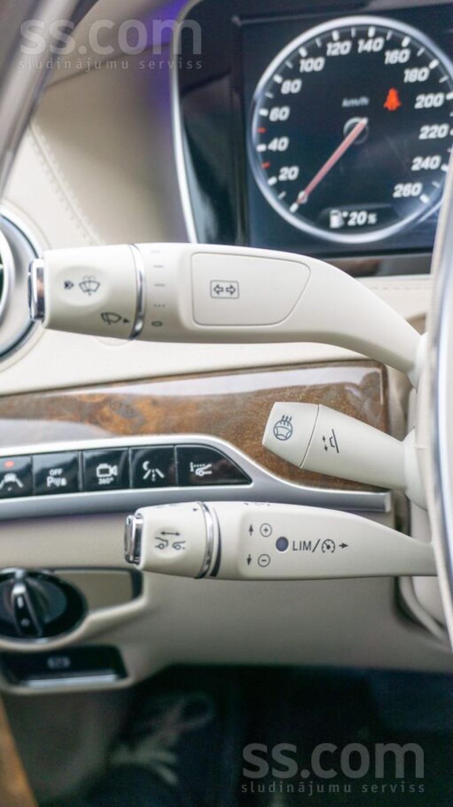 Grey Mercedes-Benz S 350 2014 in Riga, with an engine capacity of 3.00 L and mileage of 276 thousand km for 22990 €, photo 39 on AUTOMOTO.COM.LV