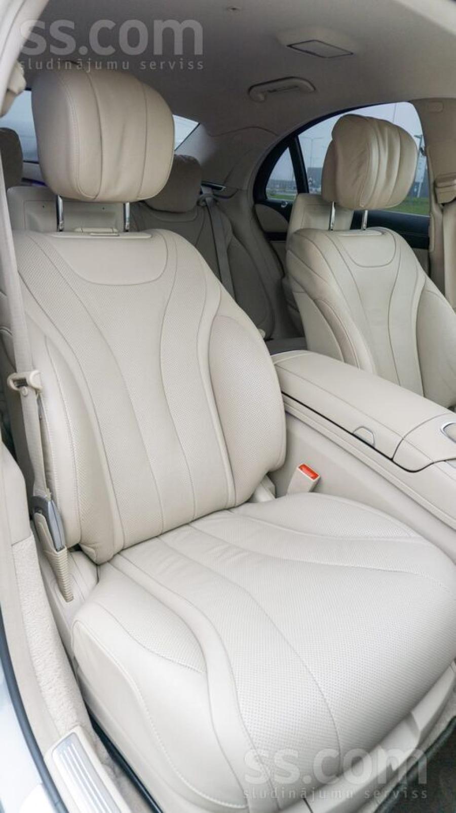 Grey Mercedes-Benz S 350 2014 in Riga, with an engine capacity of 3.00 L and mileage of 276 thousand km for 22990 €, photo 51 on AUTOMOTO.COM.LV