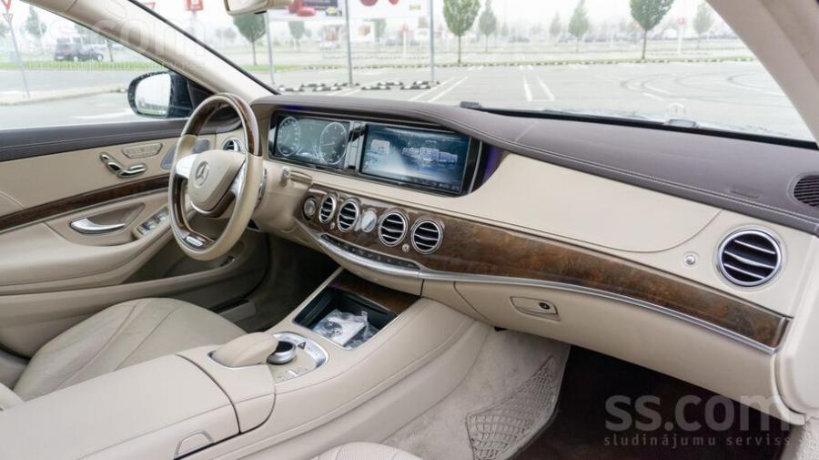 Pelēks Mercedes-Benz S 350 2014 Rīga, ar dzinēja tilpumu 3.00 L un nobraukumu 276 tūkst. km par 21590 €, foto 11 vietnē AUTOMOTO.COM.LV