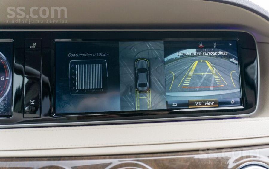 Pelēks Mercedes-Benz S 350 2014 Rīga, ar dzinēja tilpumu 3.00 L un nobraukumu 276 tūkst. km par 21590 €, foto 19 vietnē AUTOMOTO.COM.LV