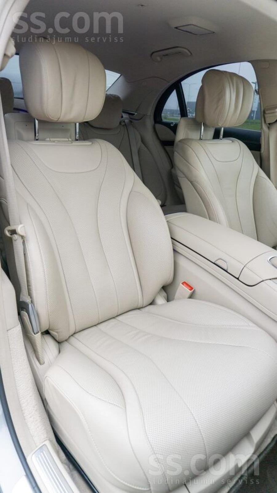 Pelēks Mercedes-Benz S 350 2014 Rīga, ar dzinēja tilpumu 3.00 L un nobraukumu 276 tūkst. km par 21590 €, foto 27 vietnē AUTOMOTO.COM.LV