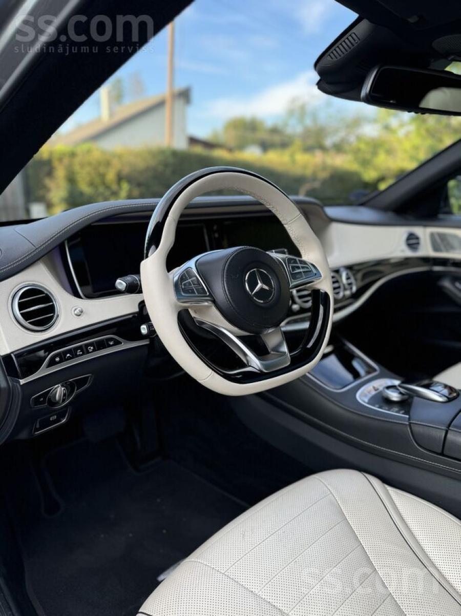 Pelēks Mercedes-Benz S 350 2015 Rīga, ar dzinēja tilpumu 3.00 L un nobraukumu 299 tūkst. km par 20500 €, foto 4 vietnē AUTOMOTO.COM.LV