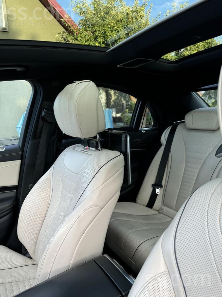 Pelēks Mercedes-Benz S 350 2015 Rīga, ar dzinēja tilpumu 3.00 L un nobraukumu 299 tūkst. km par 20500 €, foto 6 vietnē AUTOMOTO.COM.LV