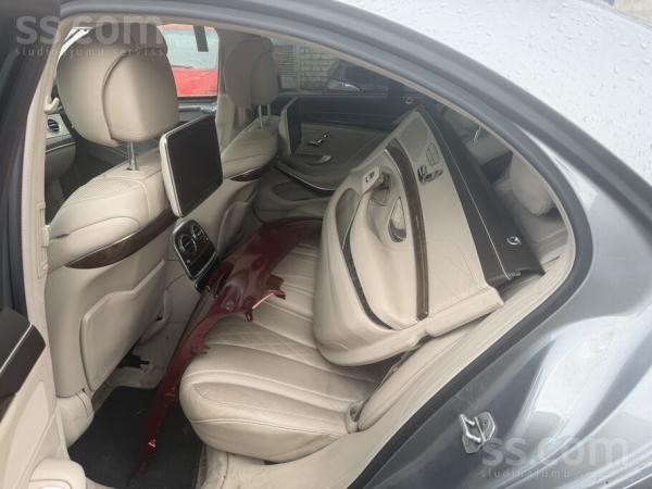 Grey Mercedes-Benz S 350 2015 in Riga, with an engine capacity of 3.00 L and mileage of 290 thousand km for 18000 €, photo 10 on AUTOMOTO.COM.LV