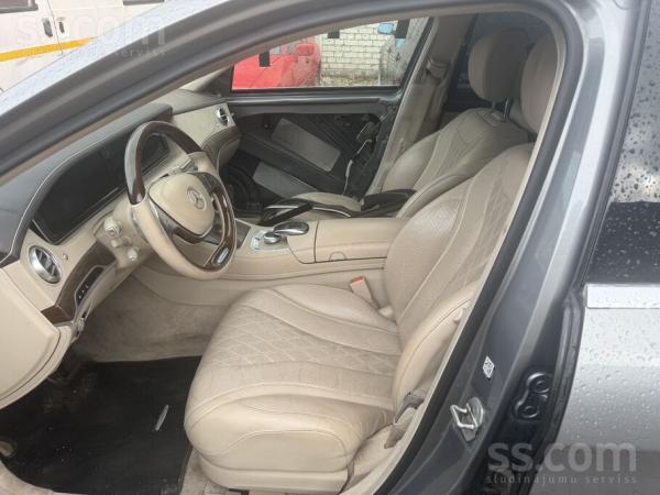 Grey Mercedes-Benz S 350 2015 in Riga, with an engine capacity of 3.00 L and mileage of 290 thousand km for 18000 €, photo 11 on AUTOMOTO.COM.LV