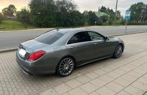 Grey Mercedes-Benz S 350 2016 in Vilnius, with an engine capacity of 2.99 L and mileage of 344 thousand km for 24500 €, photo 3 on AUTOMOTO.COM.LV