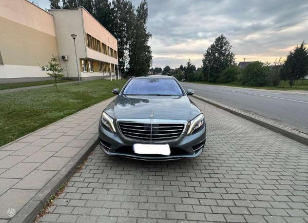 Grey Mercedes-Benz S 350 2016 in Vilnius, with an engine capacity of 2.99 L and mileage of 344 thousand km for 24500 €, photo 5 on AUTOMOTO.COM.LV